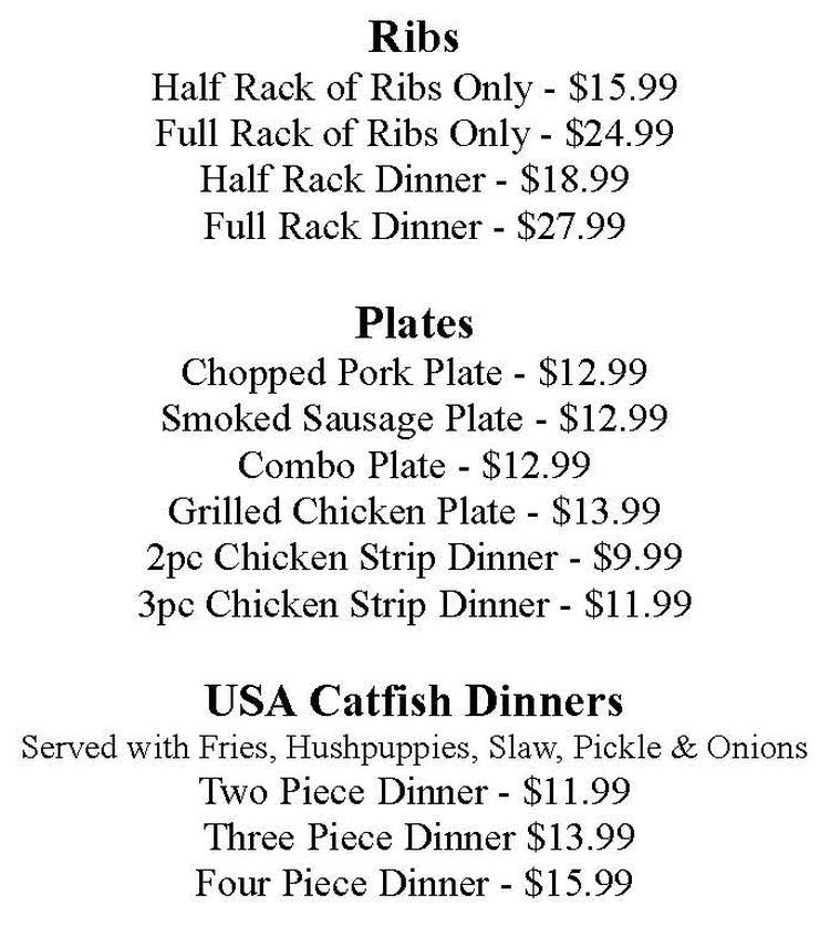 Mike's Paradise BBQ & Grill Menu, Forrest City, AR
