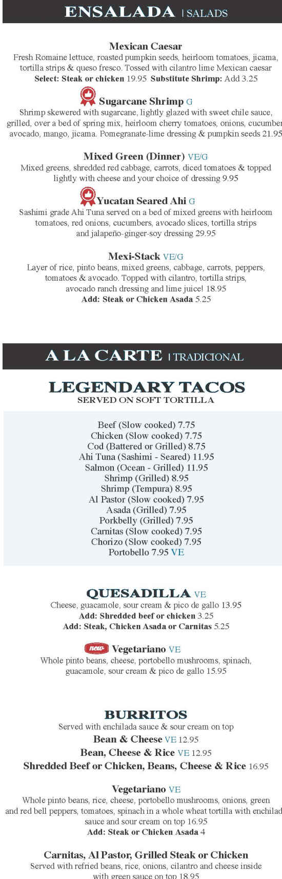 Gomez's Mexican Menu, Mammoth Lakes, CA