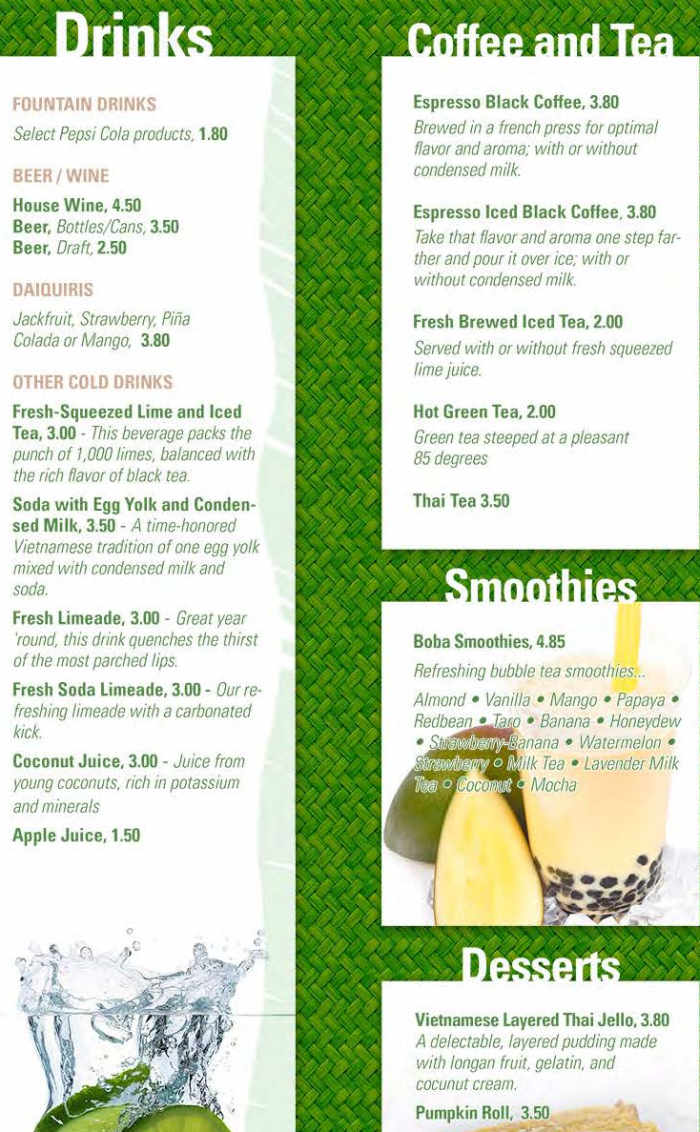 Pho Duy Menu, Greeley, CO