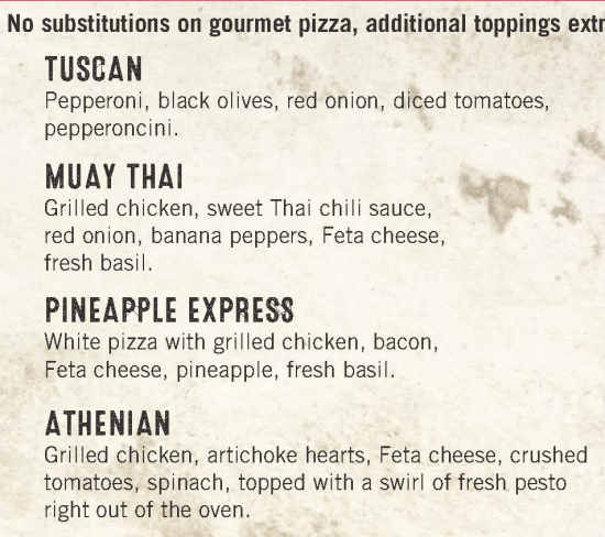 Amici at The Falls Menu, Athens, GA