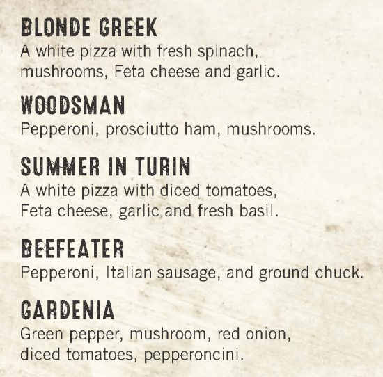 Amici at The Falls Menu, Athens, GA