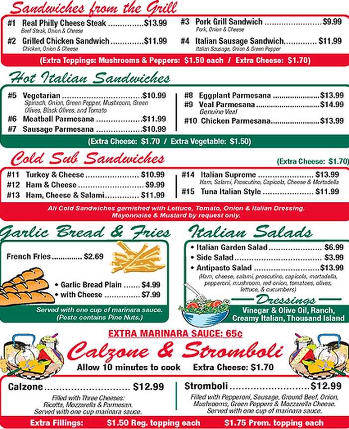 Peppino's Pizzeria Menu, Athens, GA