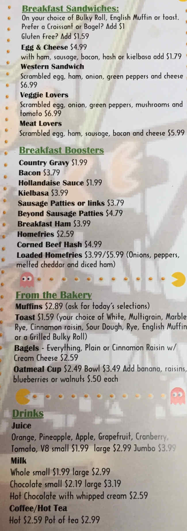 Miss Florence Diner Menu, Florence, MA