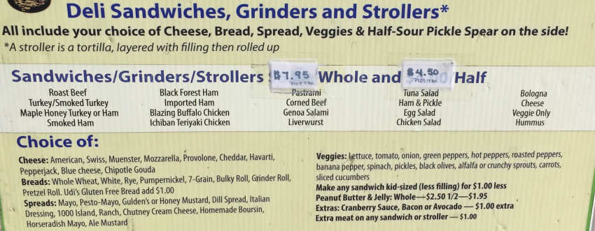 Cooper's Corner Menu, Florence, MA