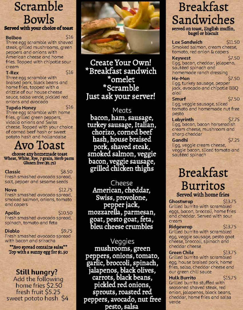 The Big Bean Newmarket Menu, Newmarket, NH