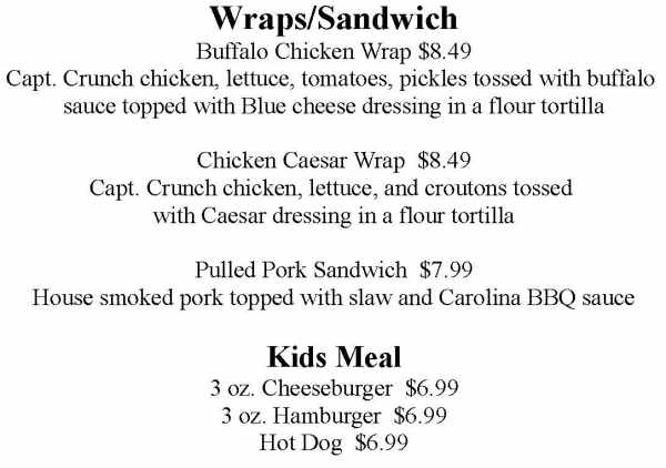 Local Burger Menu, Keene, NH