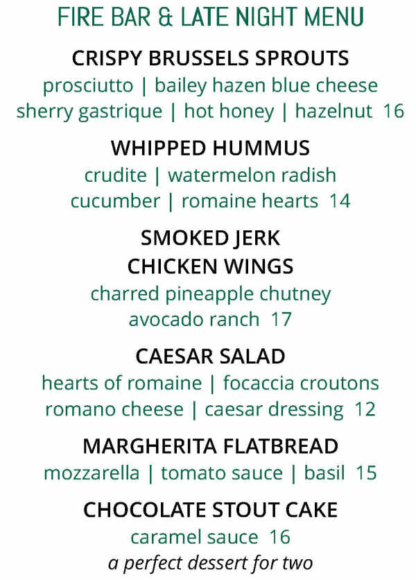 Hawkeye Bar & Grill Menu, Cooperstown, NY