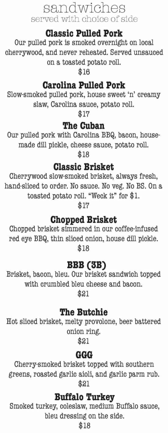 Nickel's Pit BBQ Menu, Corning, NY