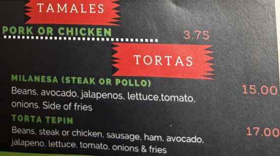 Chiltepin Mexican Grill Menu, Elmira, NY
