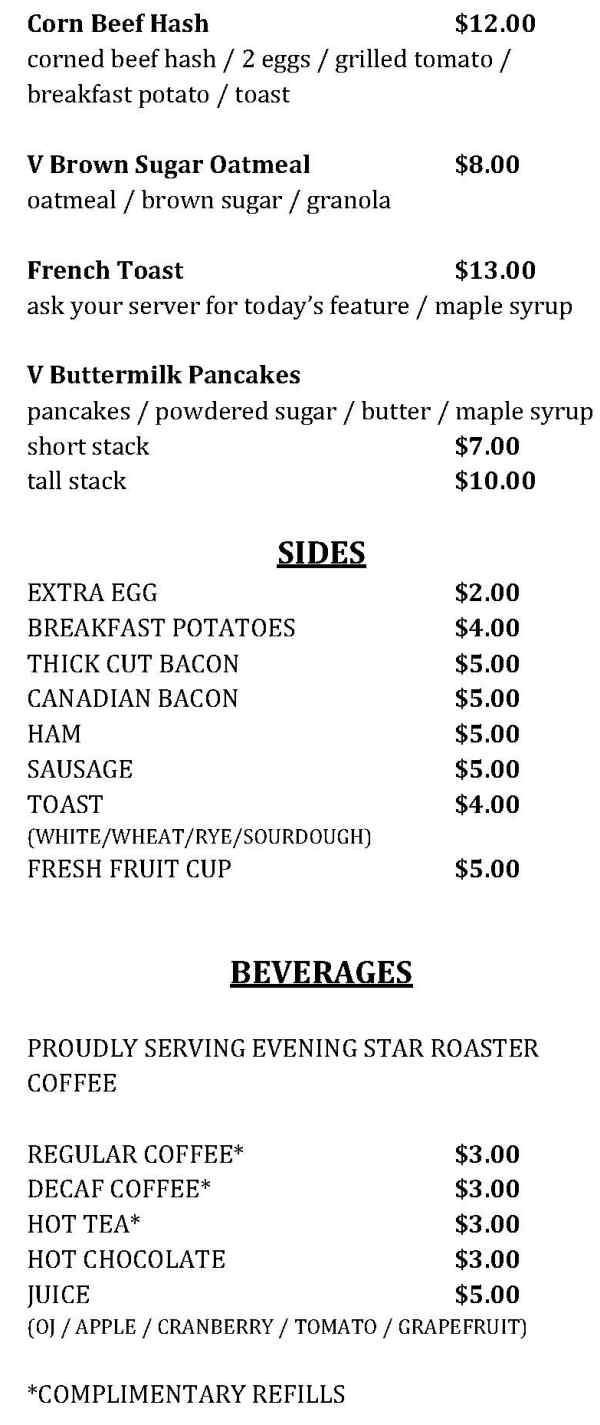 F2T Kitchen Menu, Geneva, NY