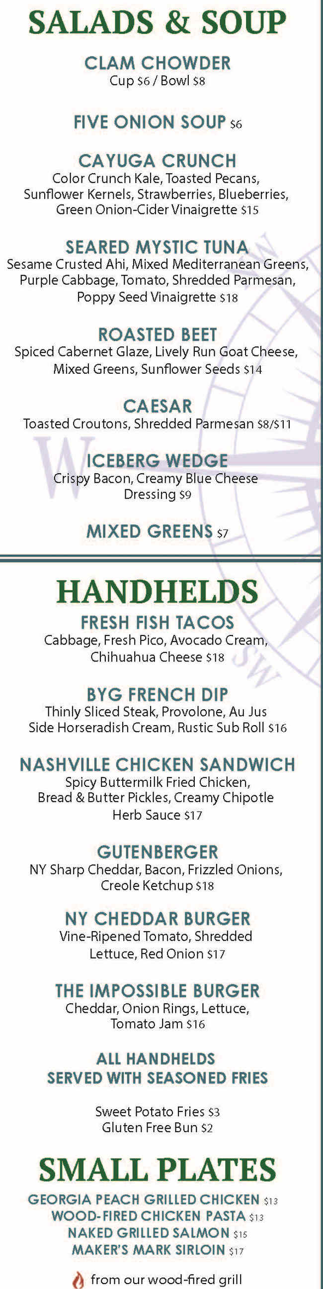 The Boatyard Grill Menu, Ithaca, NY