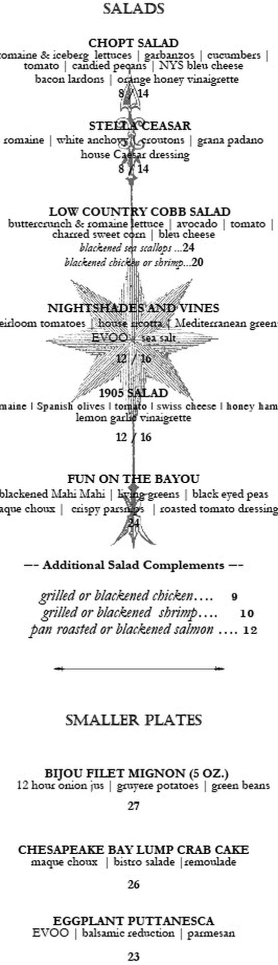 Stella Menu, Lakewood, NY
