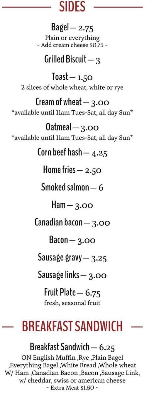 Adirondack Mountain Coffee Menu, Upper Jay, NY
