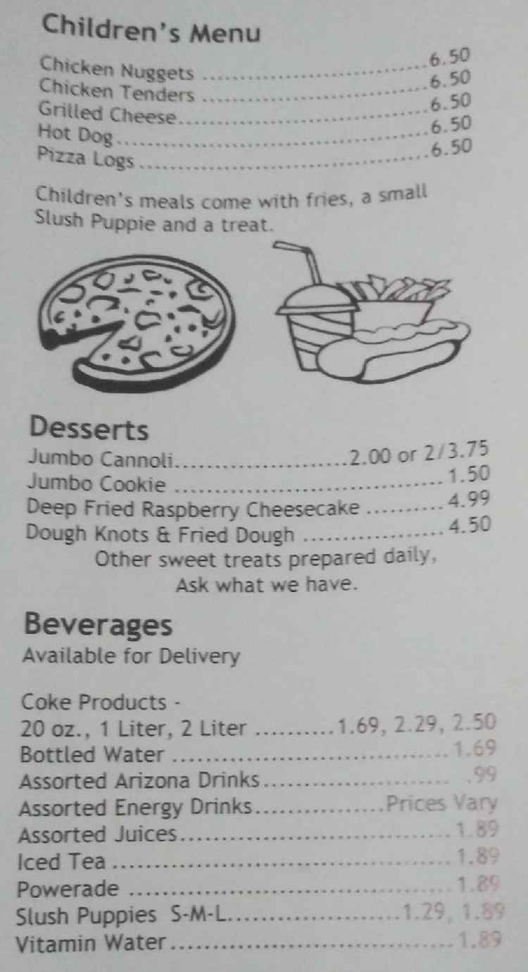 Rosario's Deli Menu, Massena, NY