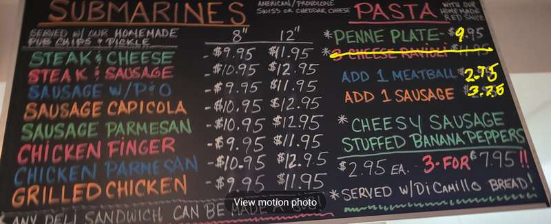 Scipione Deli Menu, Niagara Falls, NY