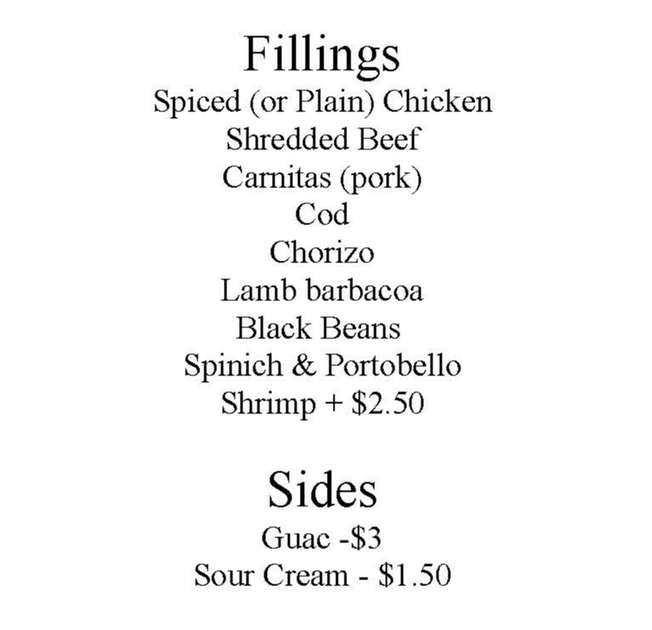 Casa del Sol Menu, Saranac Lake, NY