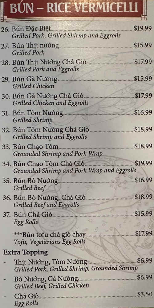 Pho Saigon II Menu, Bartonsville, PA