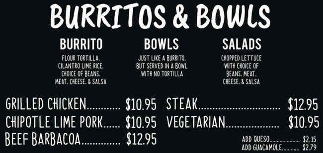 Tito's Taqueria Menu, Brattleboro, VT