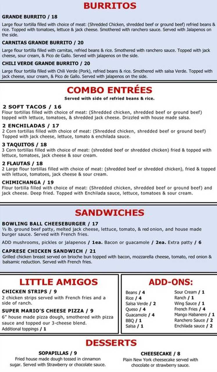 JP's Menu, Friday Harbor, WA